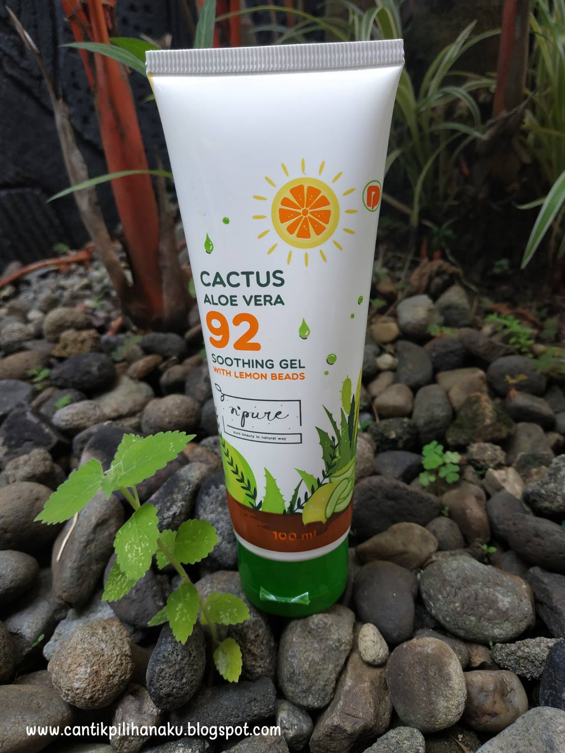 [ REVIEW ] N'PURE CACTUS ALOE VERA SOOTHING GEL WITH LEMON BEADS ...
