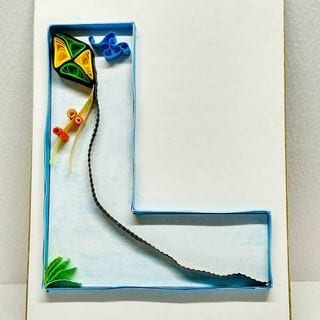 Quilling Alphabet 'L' | Blogger Perempuan Network