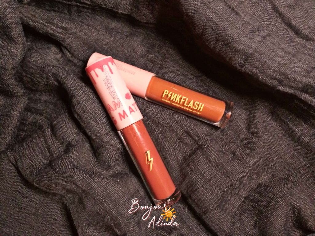[REVIEW] PINKFLASH Lasting Matte Lip Cream Pink PK05 dan Oops! O02 ...