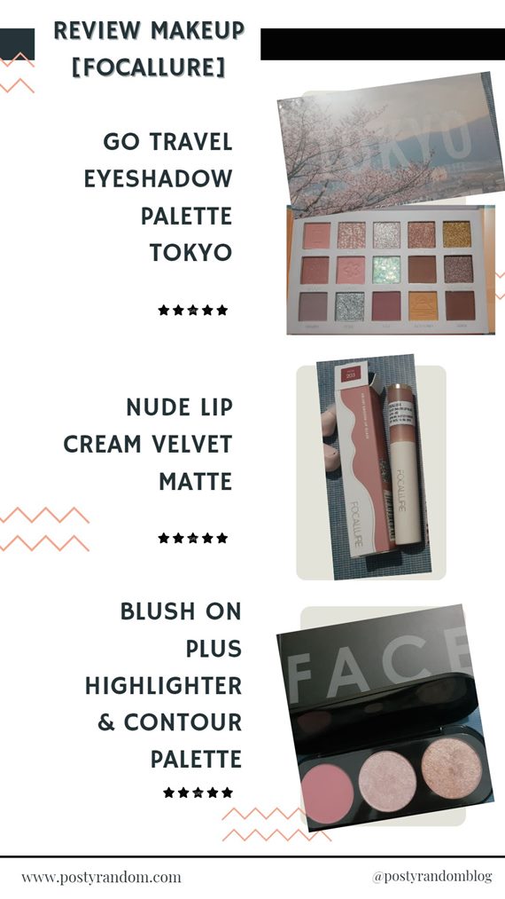 Review Makeup Pakai Focallure Go Travel Eyeshadow Palette Tokyo, Blush ...