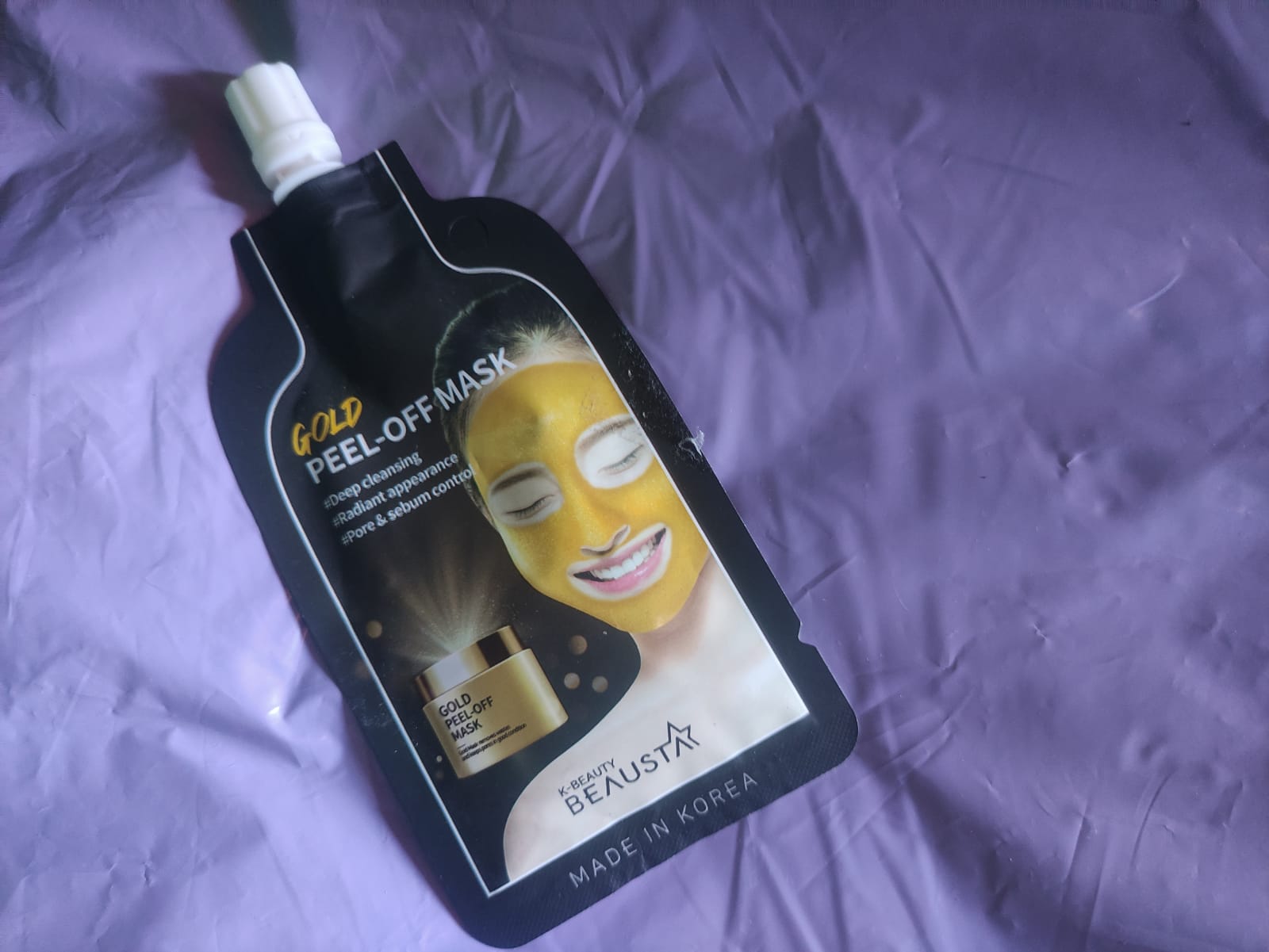 Review Beausta Gold Peel Off Mask 20 ml | Blogger Perempuan Network
